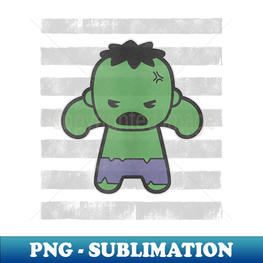 Marvel Kawaii Chibi The Incredible Hulk Angry Portrait - Pro | Inspire ...