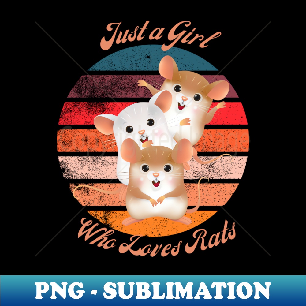 Girl Who Loves Rats - Premium Sublimation Digital Download - | Inspire ...