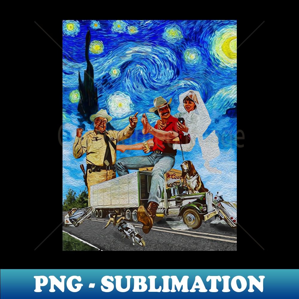 Vangogh Smokey and The Bandit - PNG Transparent Digital Down | Inspire ...