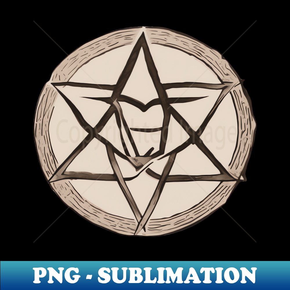Pentagram Beige Shadow Silhouette Anime Style Collection No - Inspire ...