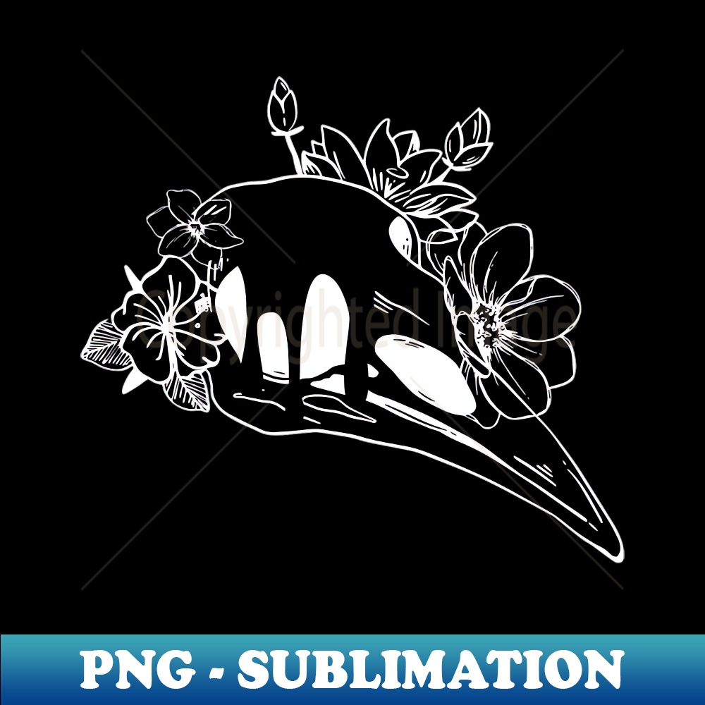 Raven Skull - Unique Sublimation PNG Download - Perfect for - Inspire ...