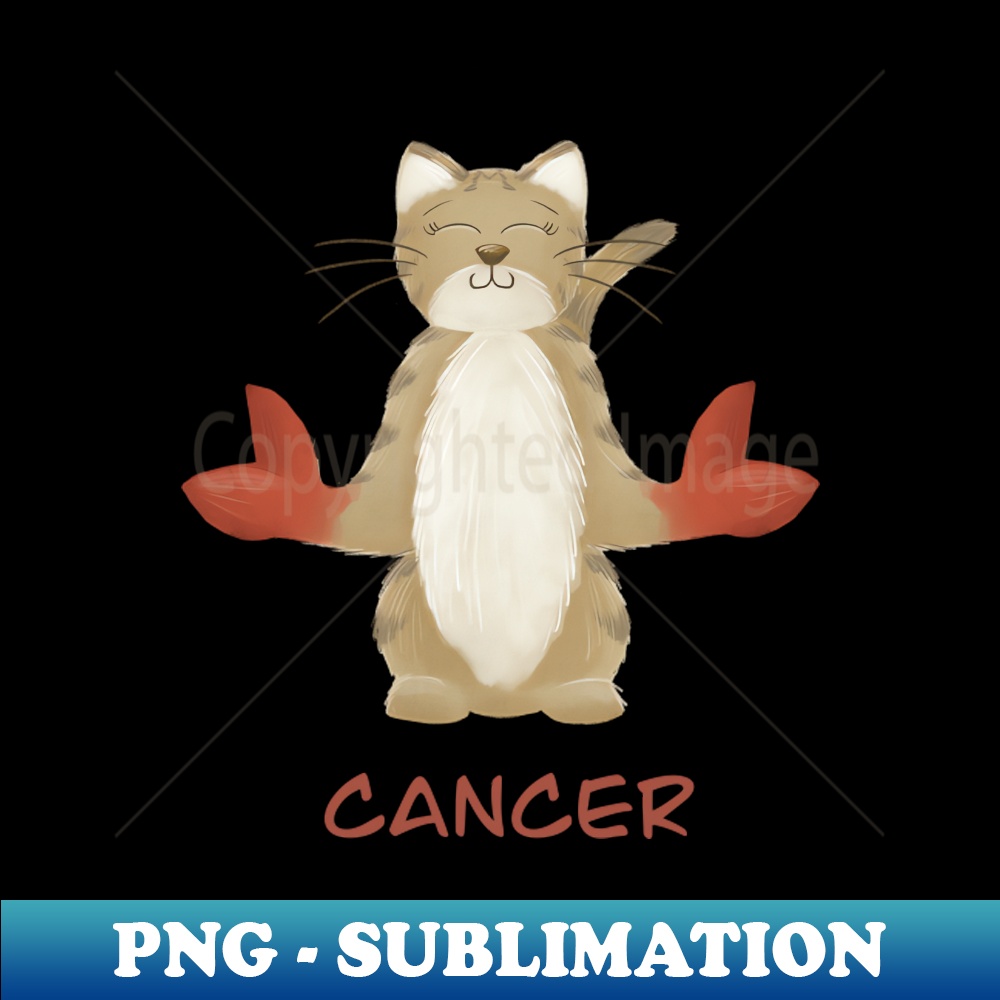 Cancer cat zodiac sign - Instant Sublimation Digital Downloa | Inspire ...