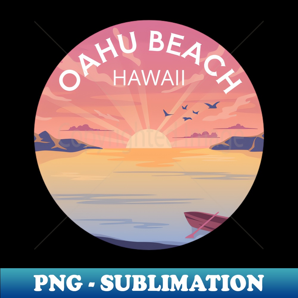 Oahu beach surf - Hawaii - High-Resolution PNG Sublimation F | Inspire ...