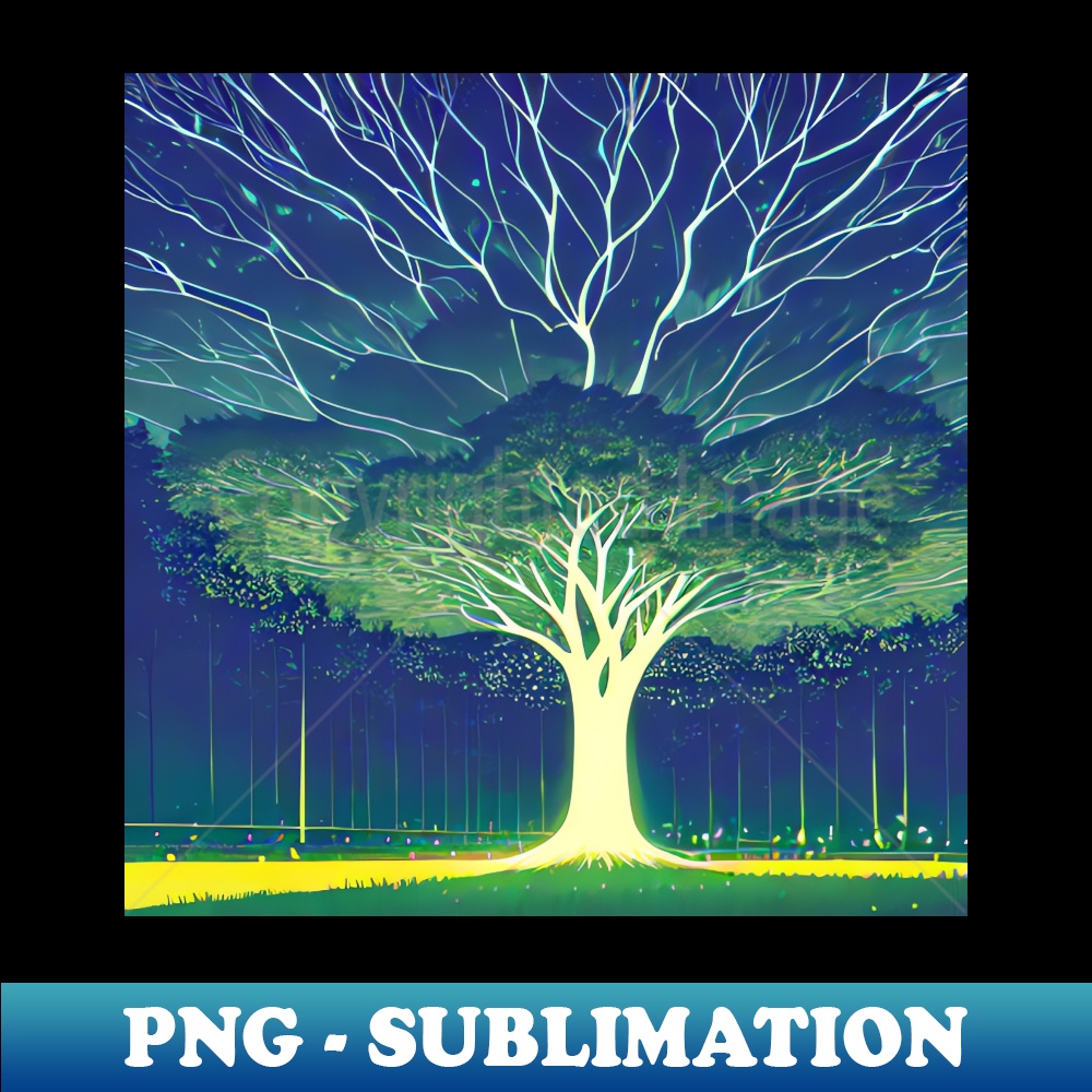Light Tree - PNG Transparent Sublimation File - Boost Your S | Inspire ...