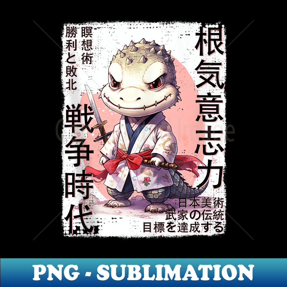 Samurai Crocodile Warrior Japanese Ninja Crocodile Kawaii - - Inspire ...
