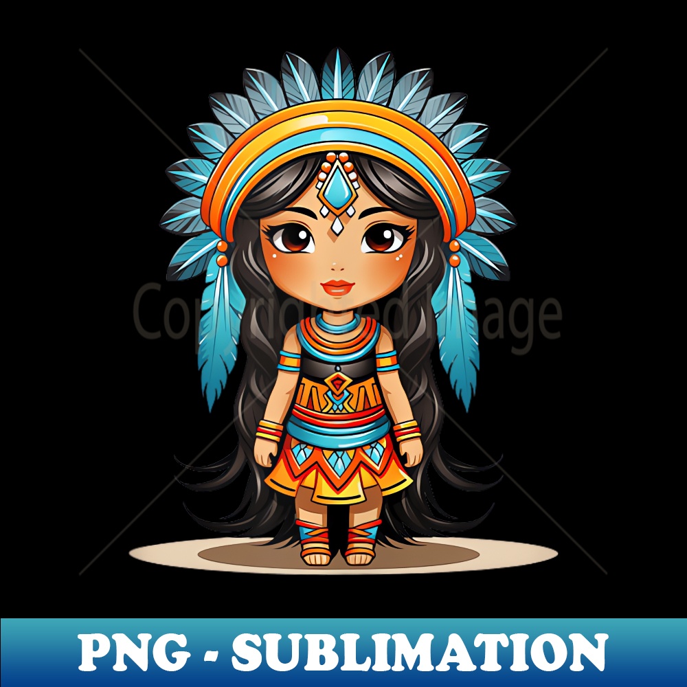 Native American Dancer 2 - Kawaii Style - Artistic Sublimati | Inspire ...