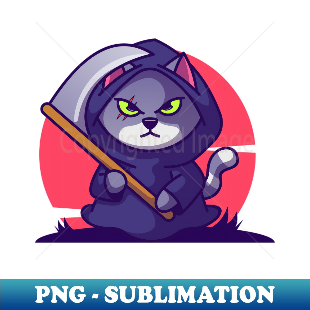 Cat with scythe - Instant Sublimation Digital Download - Ins | Inspire ...