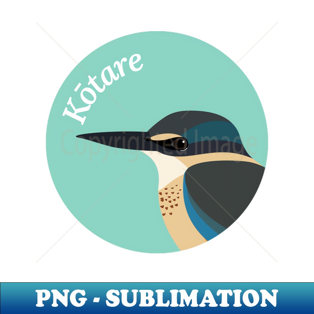 New Zealand Bird Kotare King Fisher - Premium PNG Sublimat | Inspire Uplift