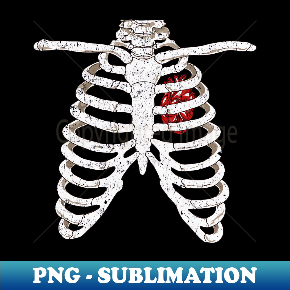 Skeleton Heart Rib Cage X-Ray Adult Halloween Horror - Premi | Inspire ...