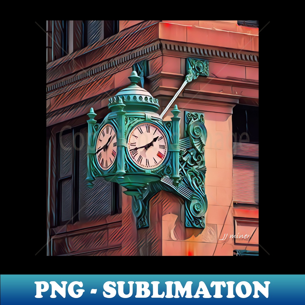 Town Clock - PNG Sublimation Digital Download - Unleash Your | Inspire ...