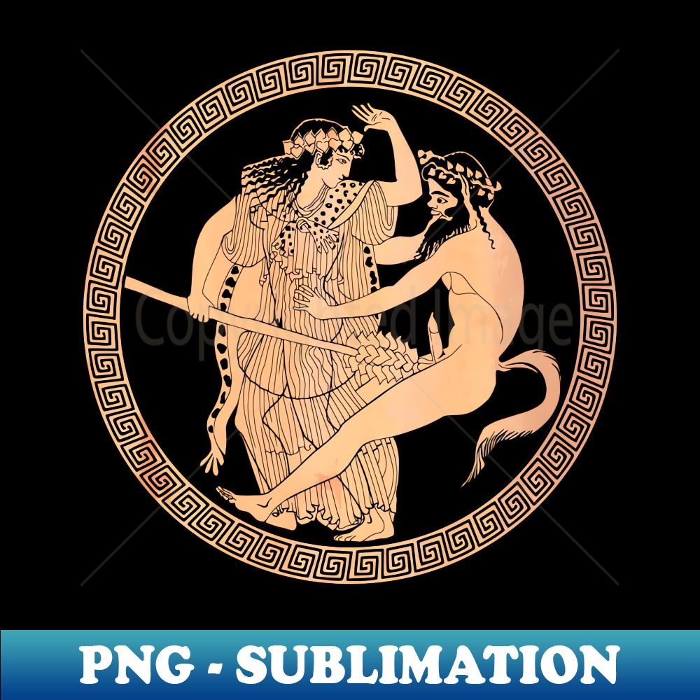 Erotic Greek Vase - 16 - Satyr and Maenad - Vintage Sublimat | Inspire Uplift