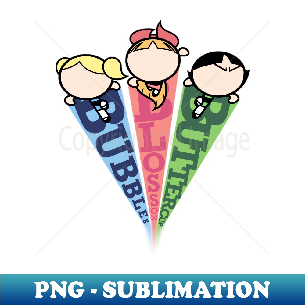 Faceless Powerpuff girls - Exclusive PNG Sublimation Downloa | Inspire ...