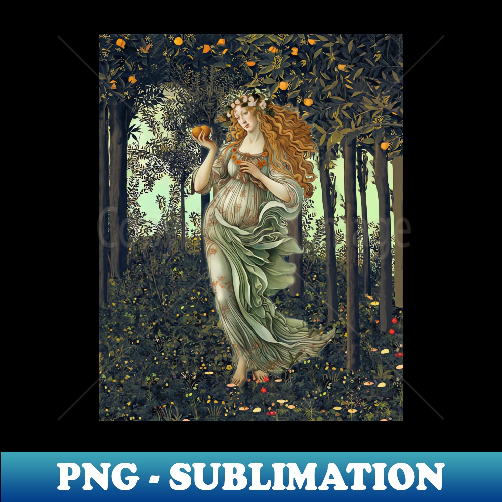 Flora Goddess of Spring - Decorative Sublimation PNG File - | Inspire Uplift