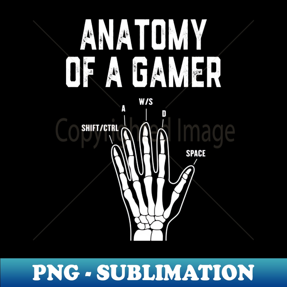 Anatomy of a Gamer Hand Skeleton - PNG Transparent Sublimati | Inspire ...