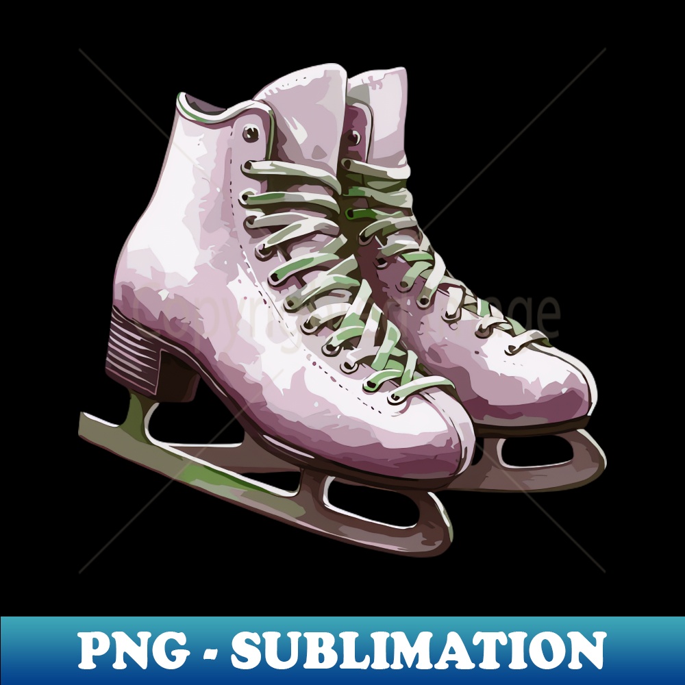 Pink Ice Skating Boots - Modern Sublimation PNG File - Enhan | Inspire ...