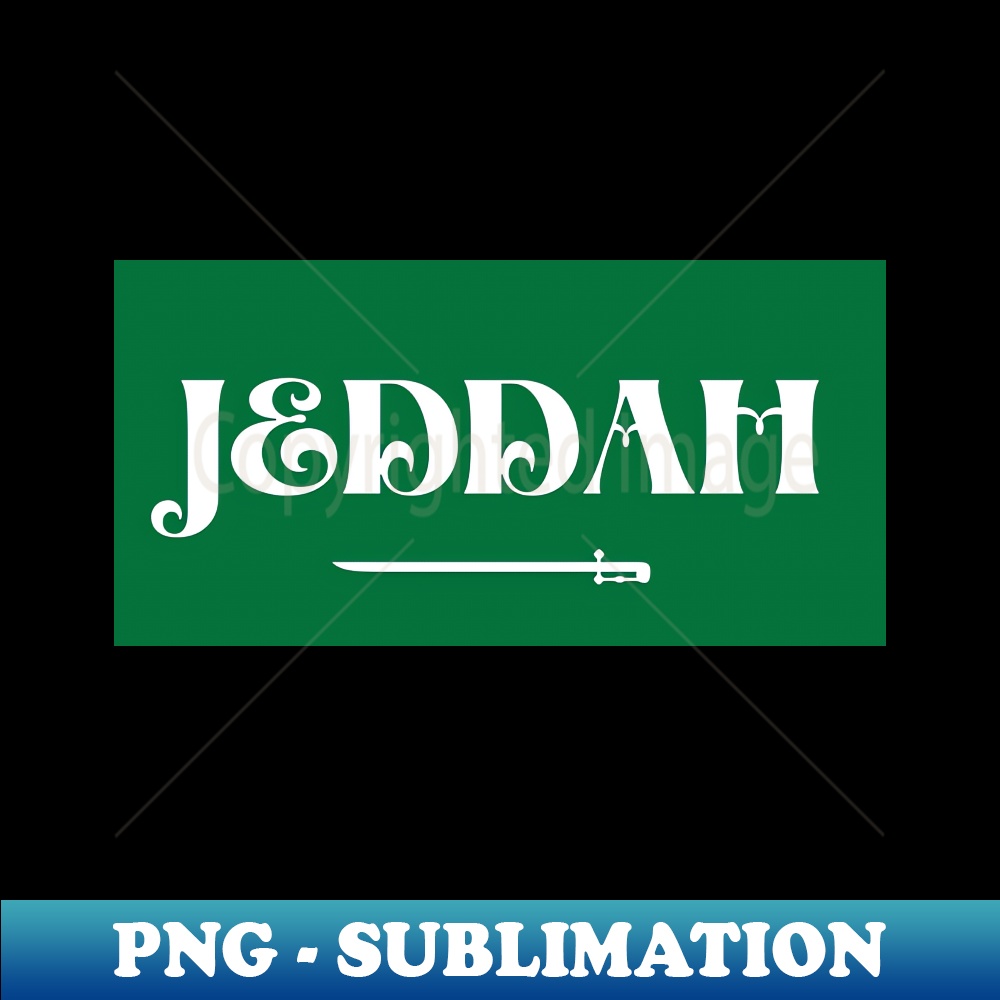 Jeddah City in Saudi Arabian Flag - Exclusive PNG Sublimatio - Inspire ...