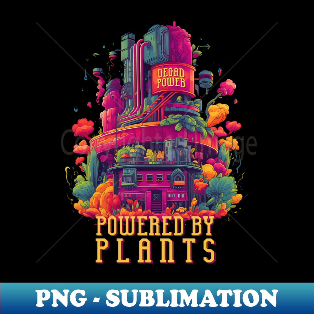 Powered By Plants - Synthwave Style Vegetable Power Plant - | Inspire ...