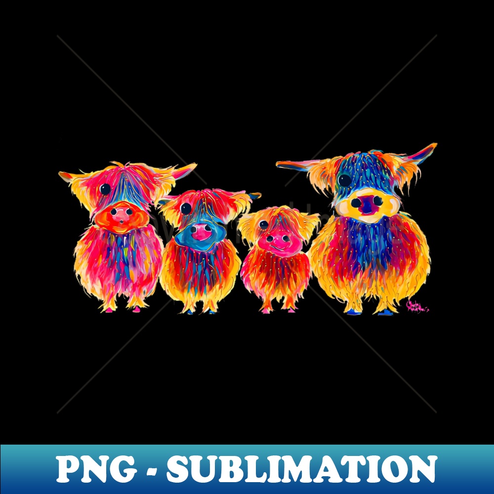 HiGHLaND CoW PRiNT SCoTTiSH La FaMiLia BY SHiRLeY MacARTHuR | Inspire ...