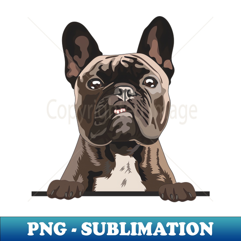 Cute French Bulldog Face - PNG Transparent Sublimation Desig - Inspire ...
