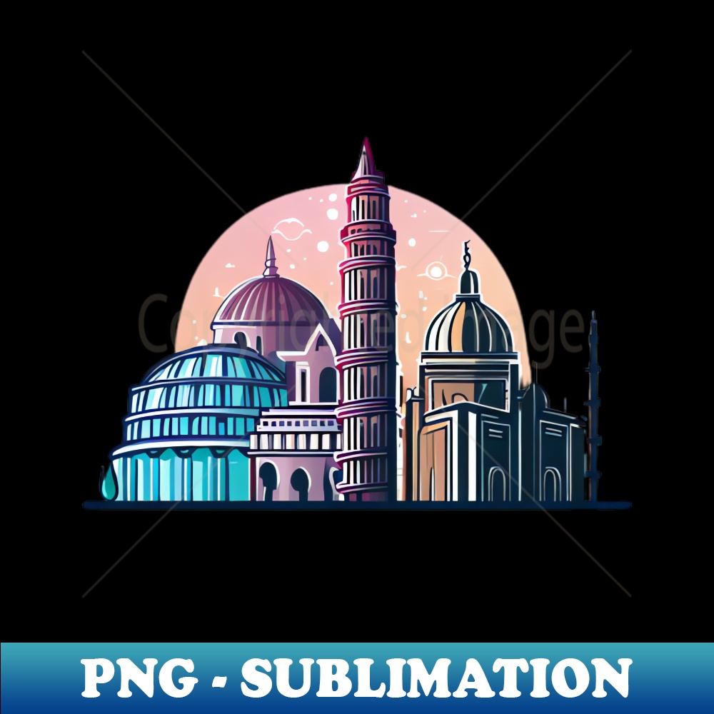 Designs that depict iconic and beautiful buildings from vari - Inspire ...