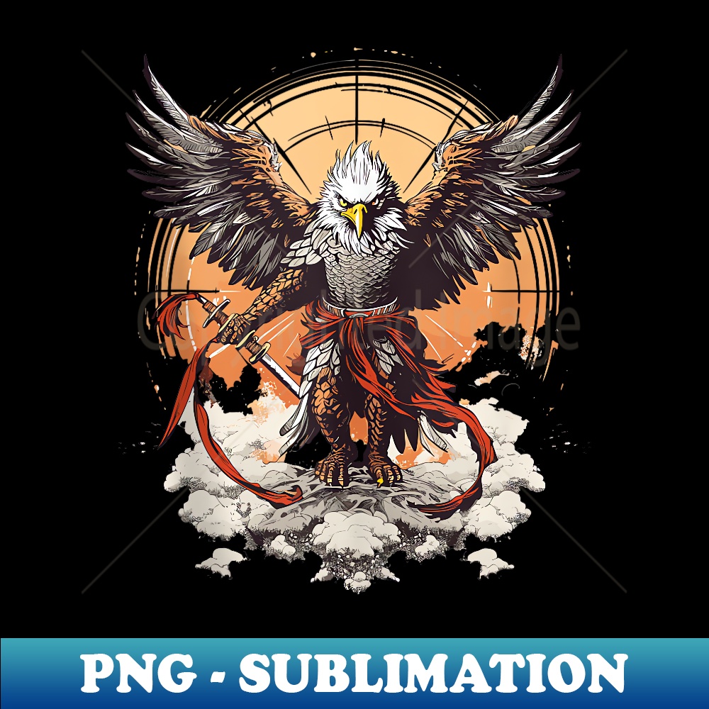 Samurai Eagle Warrior Japanese Ninja Eagle Kawaii - Special | Inspire ...