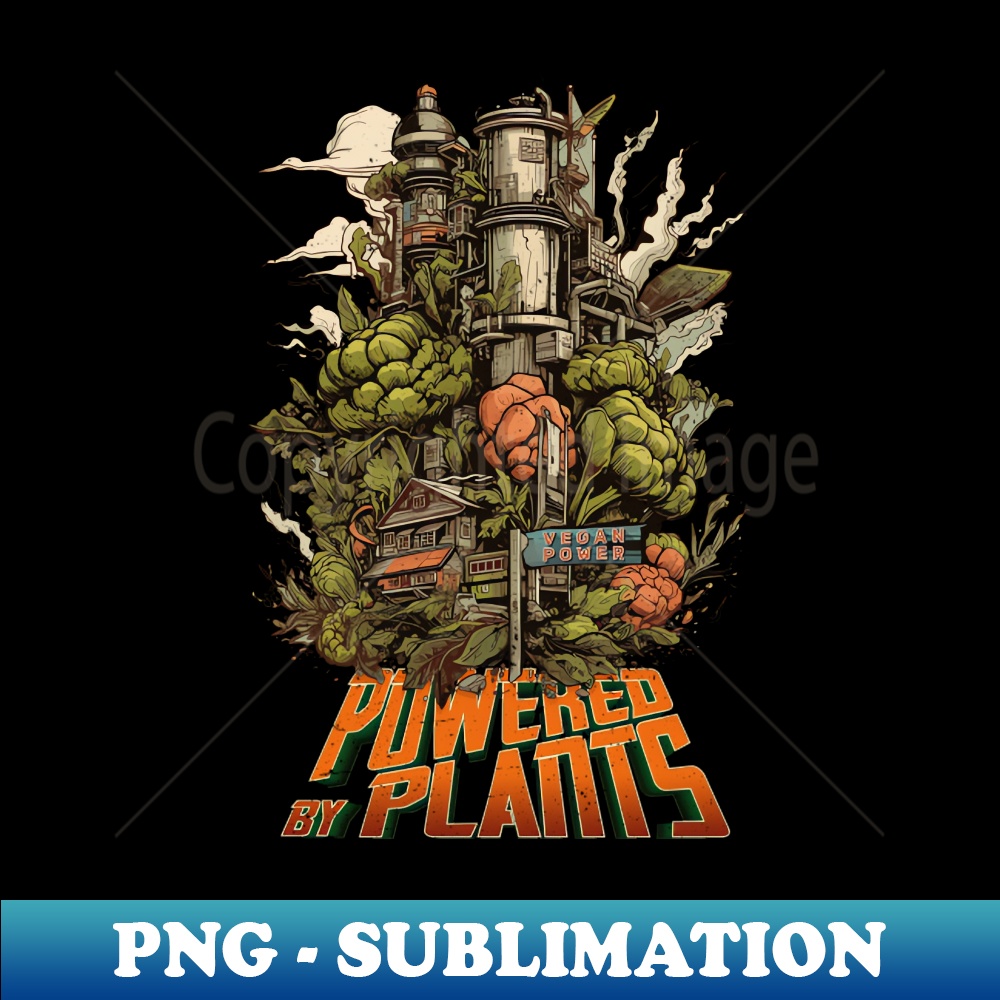 Powered By Plants - Comic Style Vegetable Power Plant - Aest | Inspire ...