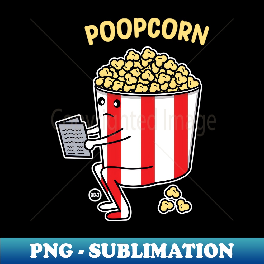 poopcorn - funny pooping popcorn - Elegant Sublimation PNG D | Inspire ...
