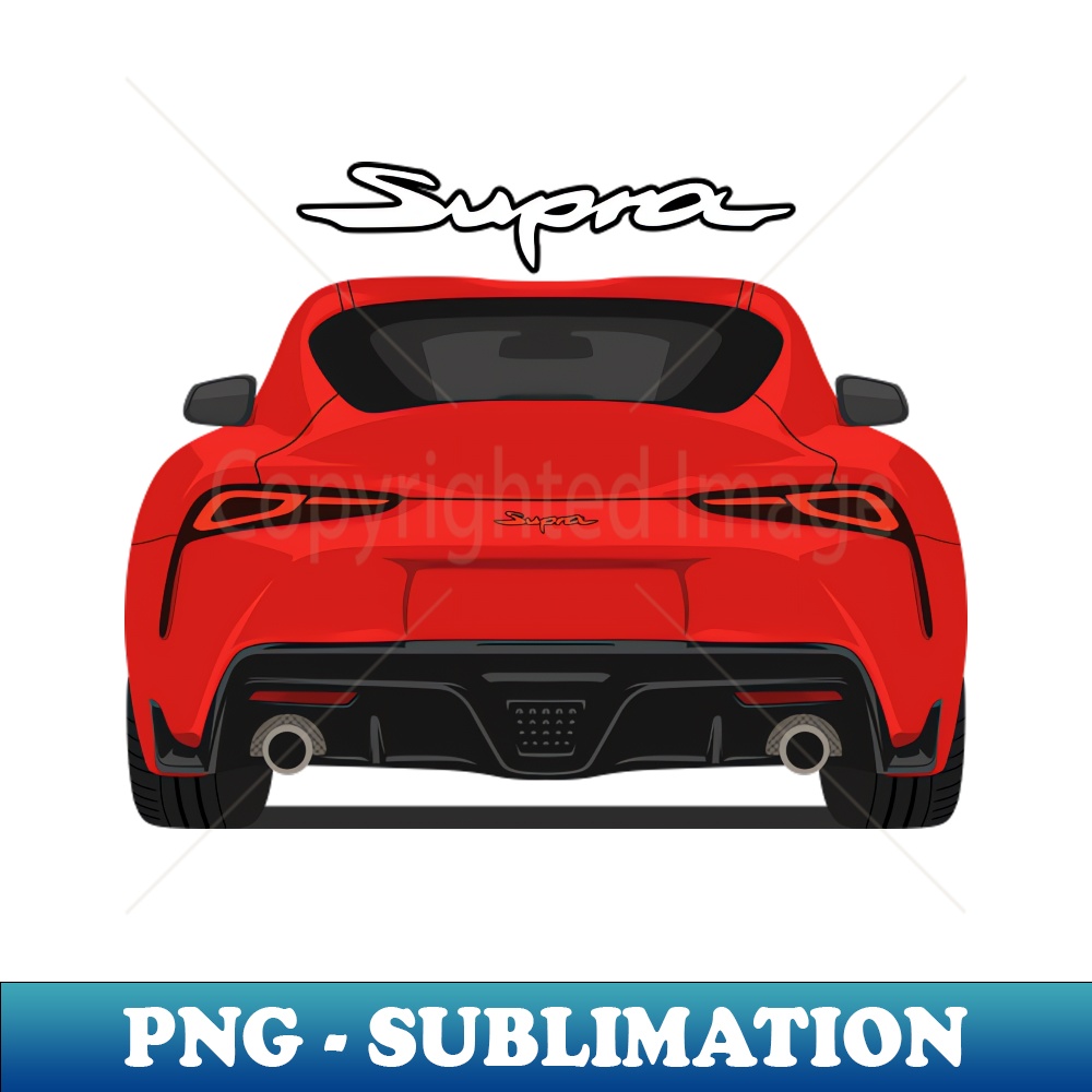 Rear Supra 5th Generation GR A90 red - Instant PNG Sublimati | Inspire ...