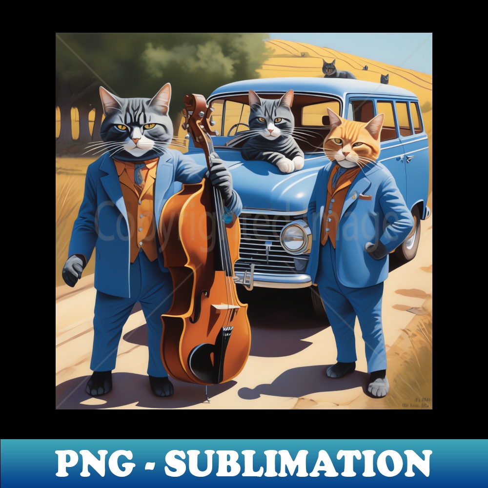 A Blues Band of cats from the 1960s taking a break from bein | Inspire ...