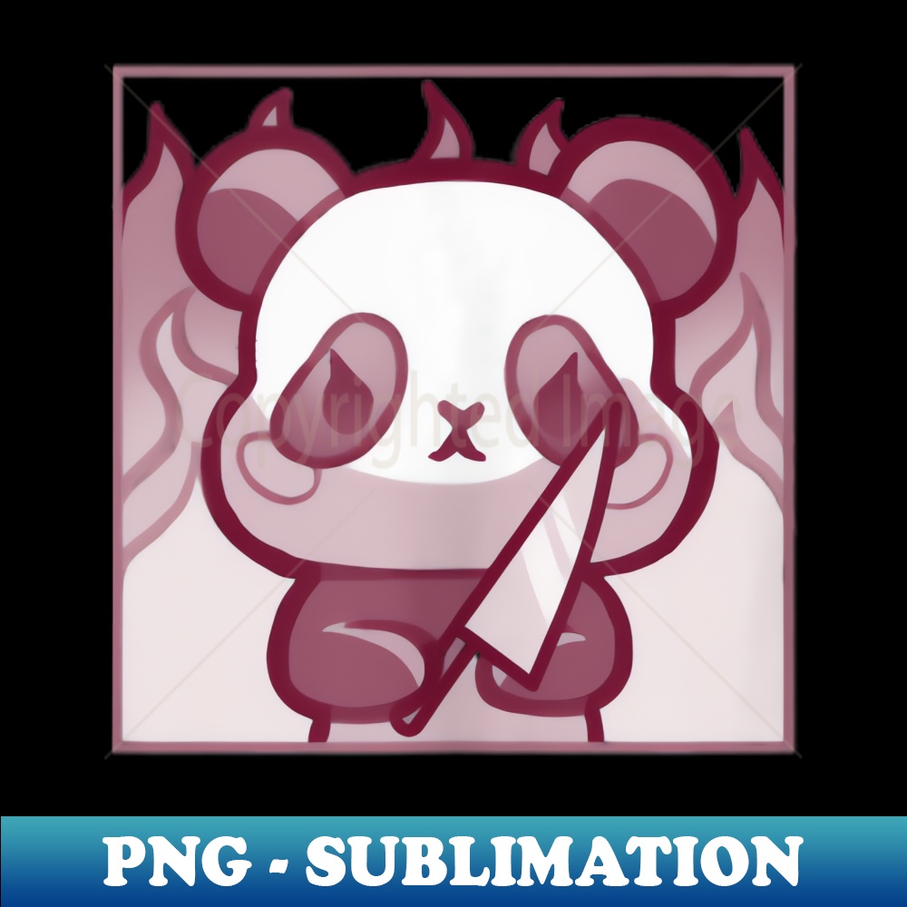 Cartoon Cute Kawaii Coquette Emote Angry Evil Panda Bear - U | Inspire ...