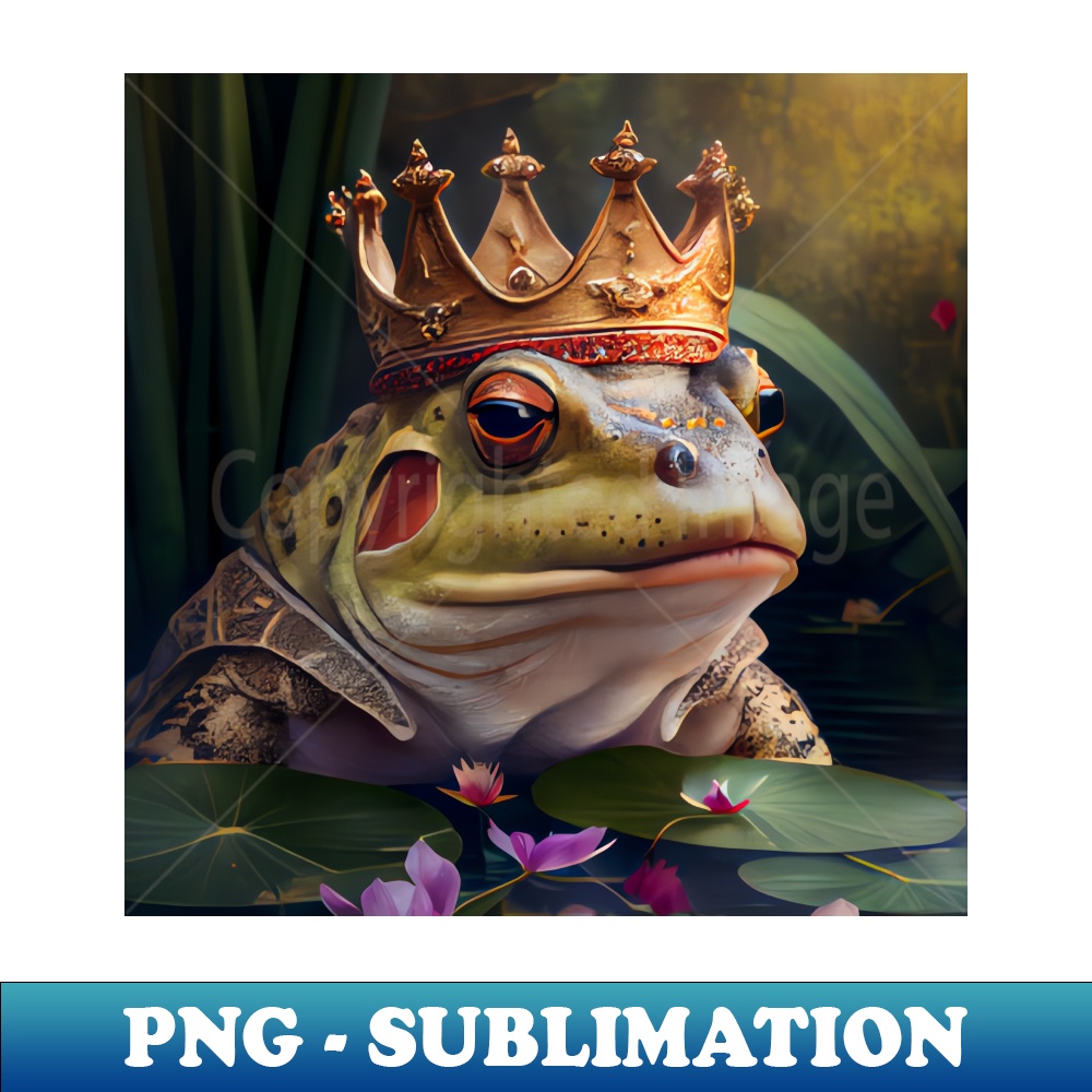 Frog Prince - PNG Transparent Sublimation Design - Revolutio | Inspire ...