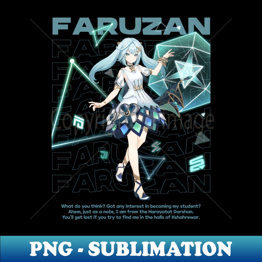 Faruzan Genshin Impact - High-Quality PNG Sublimation Downlo | Inspire ...