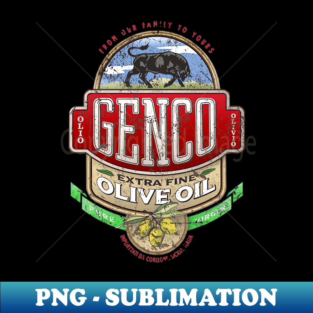 Vintage Genco Olive Oil Mafia - Instant PNG Sublimation Dow | Inspire ...