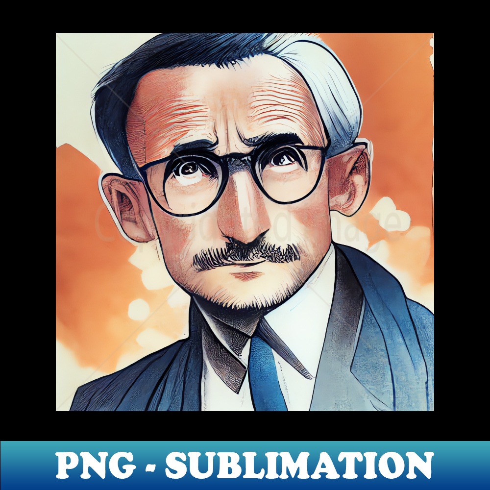 Friedrich A Hayek Anime style portrait - Exclusive PNG Subl | Inspire ...