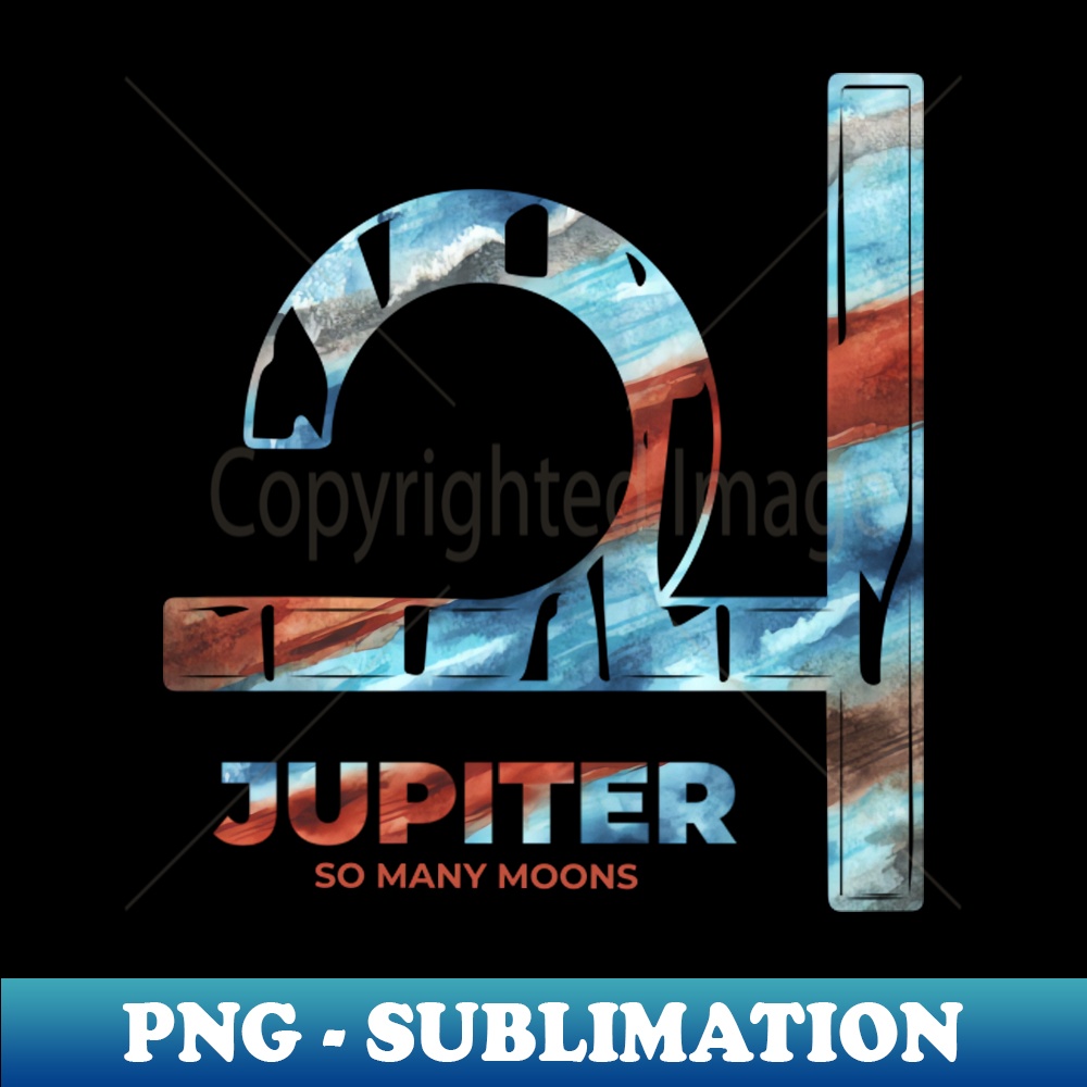 Jupiter So Many Moons Planet Symbol - Exclusive Sublimation | Inspire ...