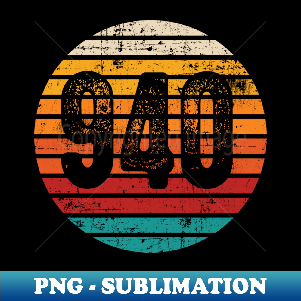 Distressed Vintage Sunset 940 Area Code - Premium Sublimatio | Inspire ...