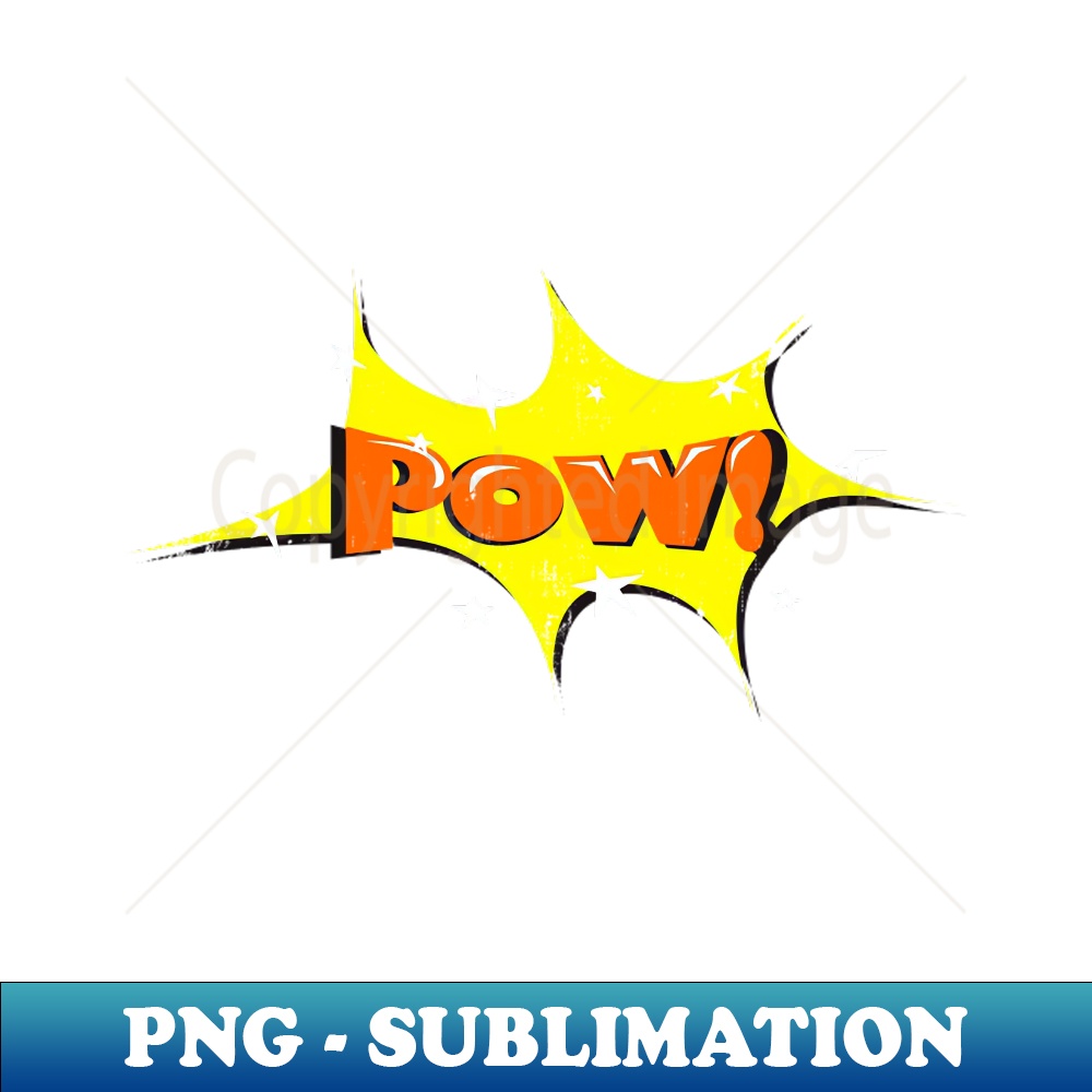 Super Hero Comic Book Onomatopoeia Pow - PNG Sublimation Dig | Inspire ...