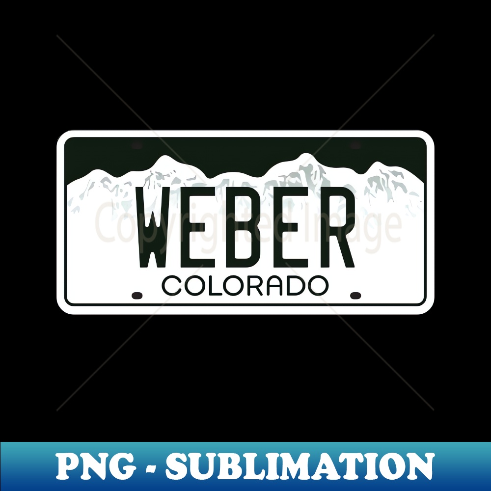 Colorado custom vanity Weber license plate - Sublimation-Rea | Inspire ...