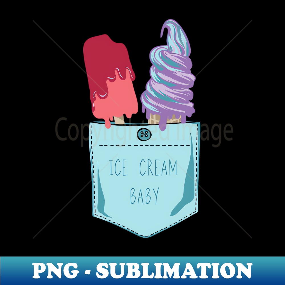 Ice Cream Pocket - Exclusive Sublimation Digital File - Brin | Inspire ...