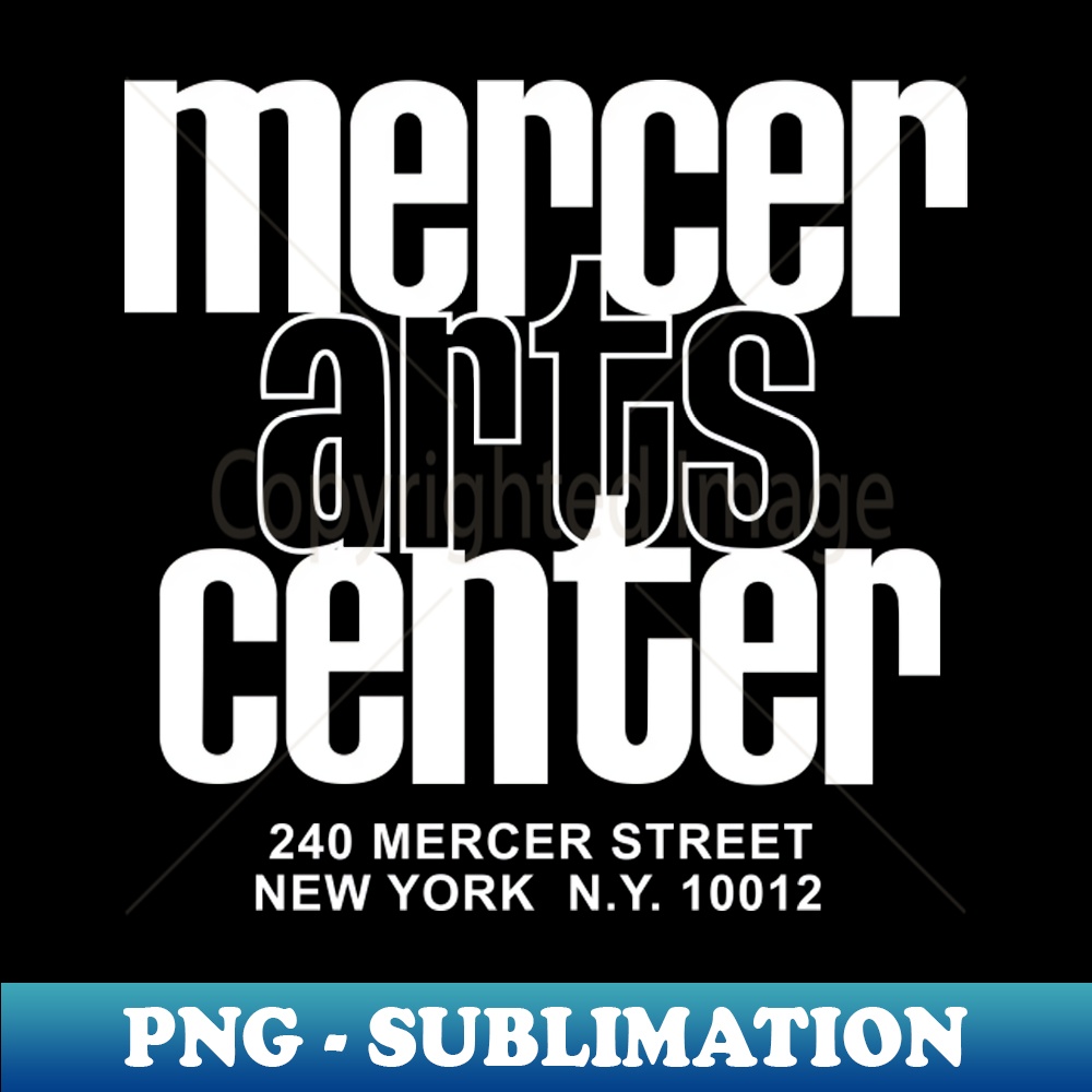 Mercer Arts Center white - PNG Transparent Sublimation File | Inspire ...