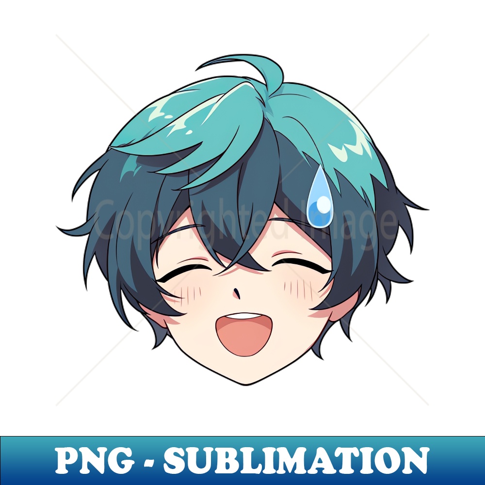 Nervous Anime Face Emoji - Anime Shirt - Stylish Sublimation | Inspire ...