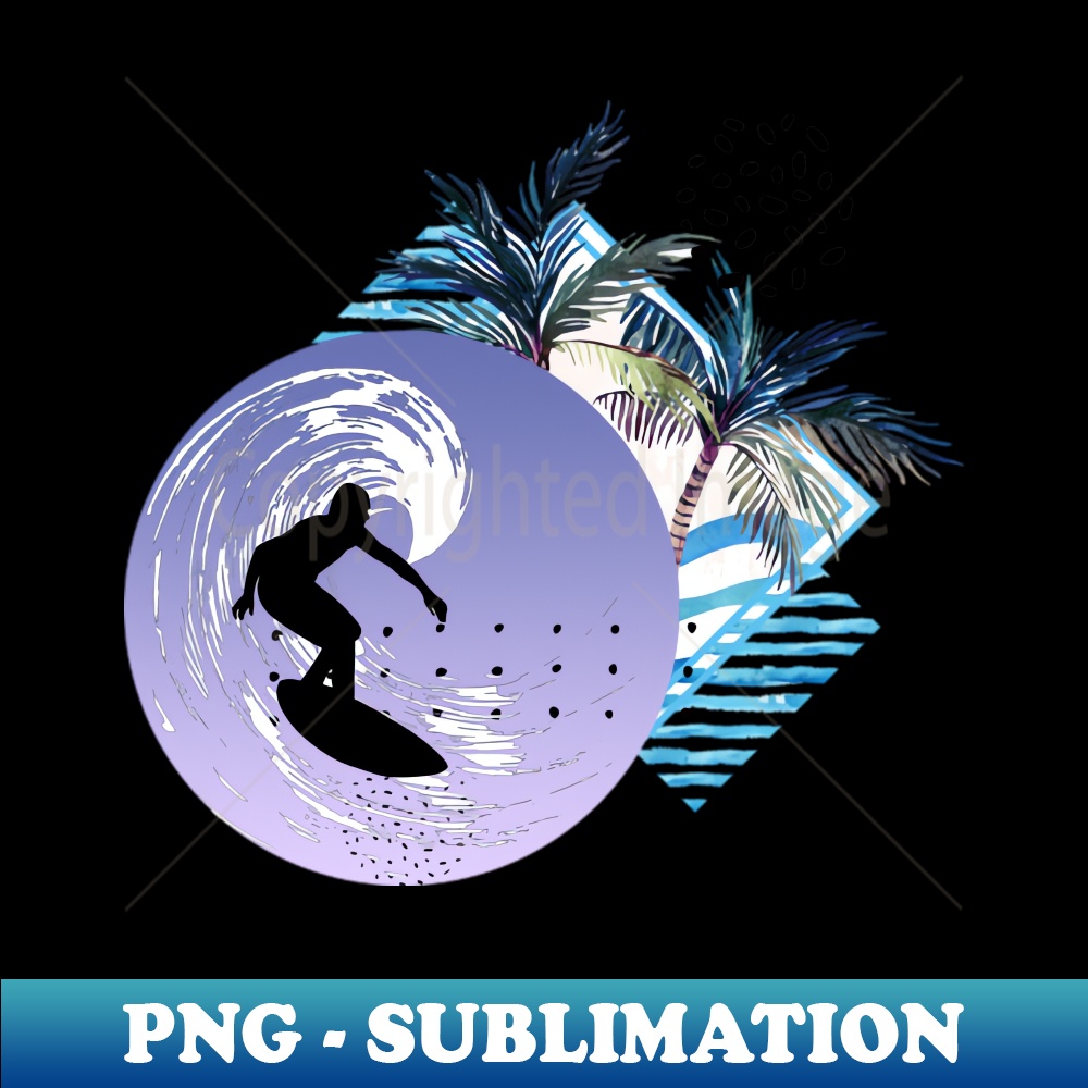 Tropical Surfer - Modern Sublimation PNG File - Boost Your S | Inspire Uplift