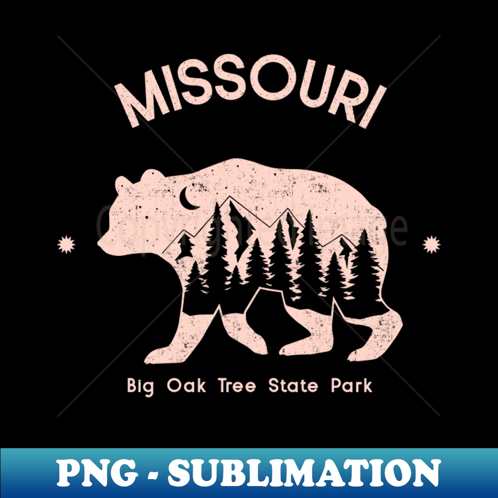 Big Oak Tree State Park - Retro PNG Sublimation Digital Down | Inspire ...
