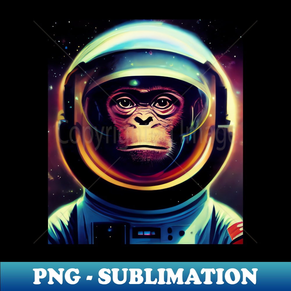 Monkey In Astronaut Suit - PNG Transparent Sublimation File | Inspire ...