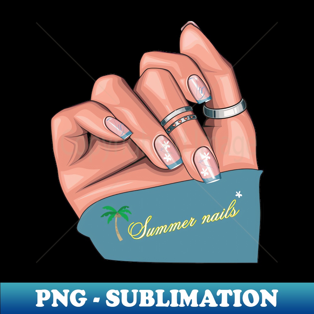 New summer nails inspo designs - Decorative Sublimation PNG | Inspire ...