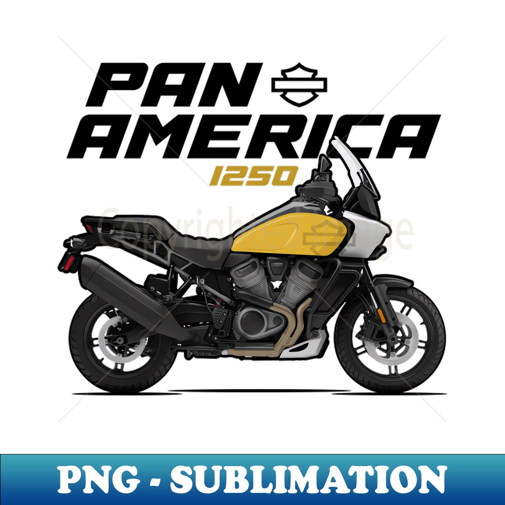 Pan America 1250 - Yellow - Signature Sublimation PNG File - | Inspire ...