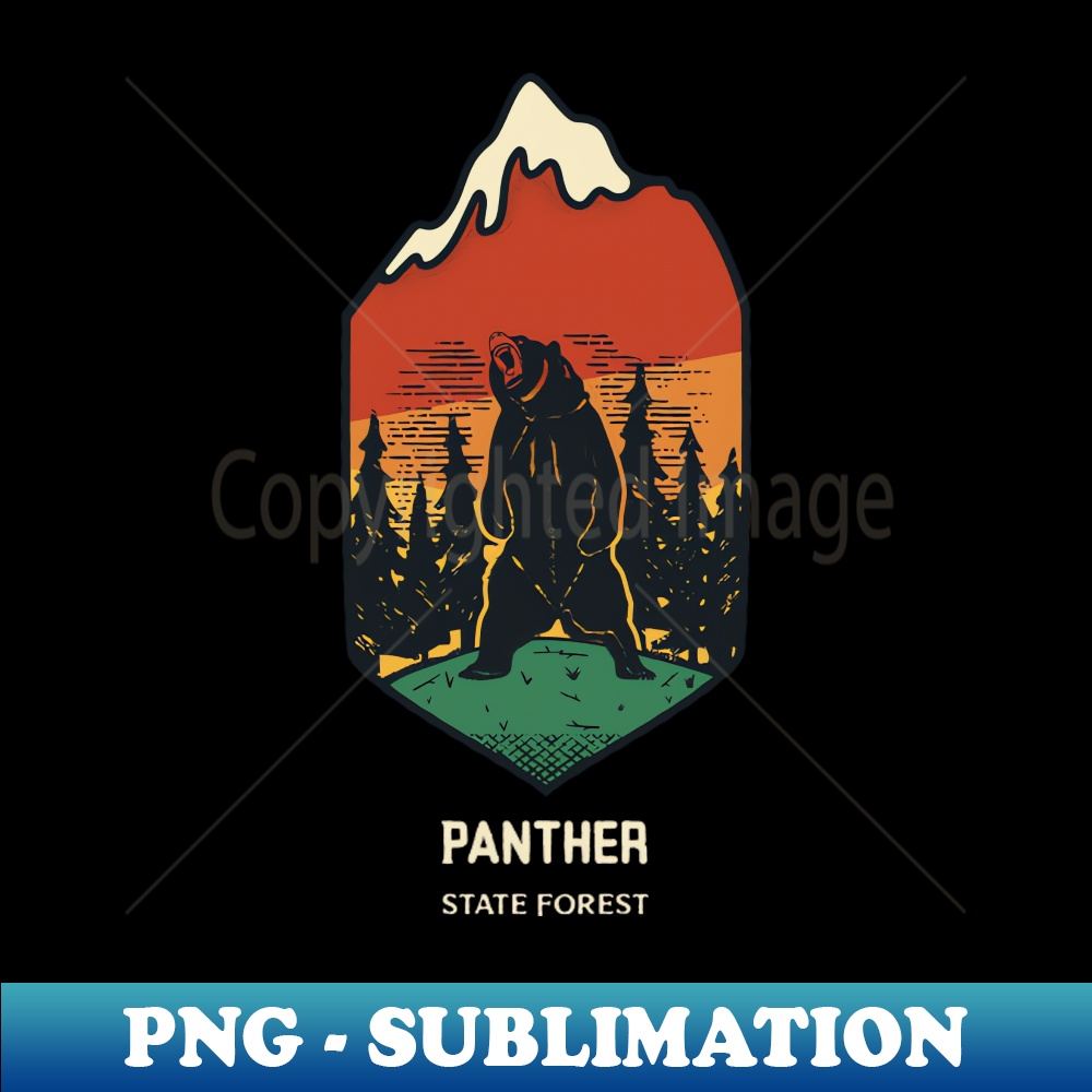 Panther State Forest - Vintage Sublimation PNG Download - Un | Inspire ...