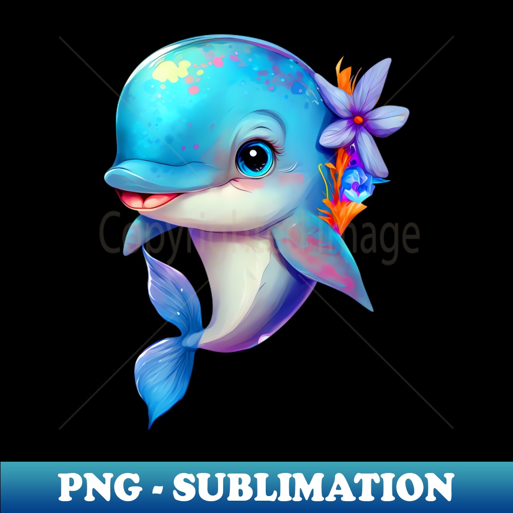 cute dolphin - Elegant Sublimation PNG Download - Unleash Yo | Inspire ...