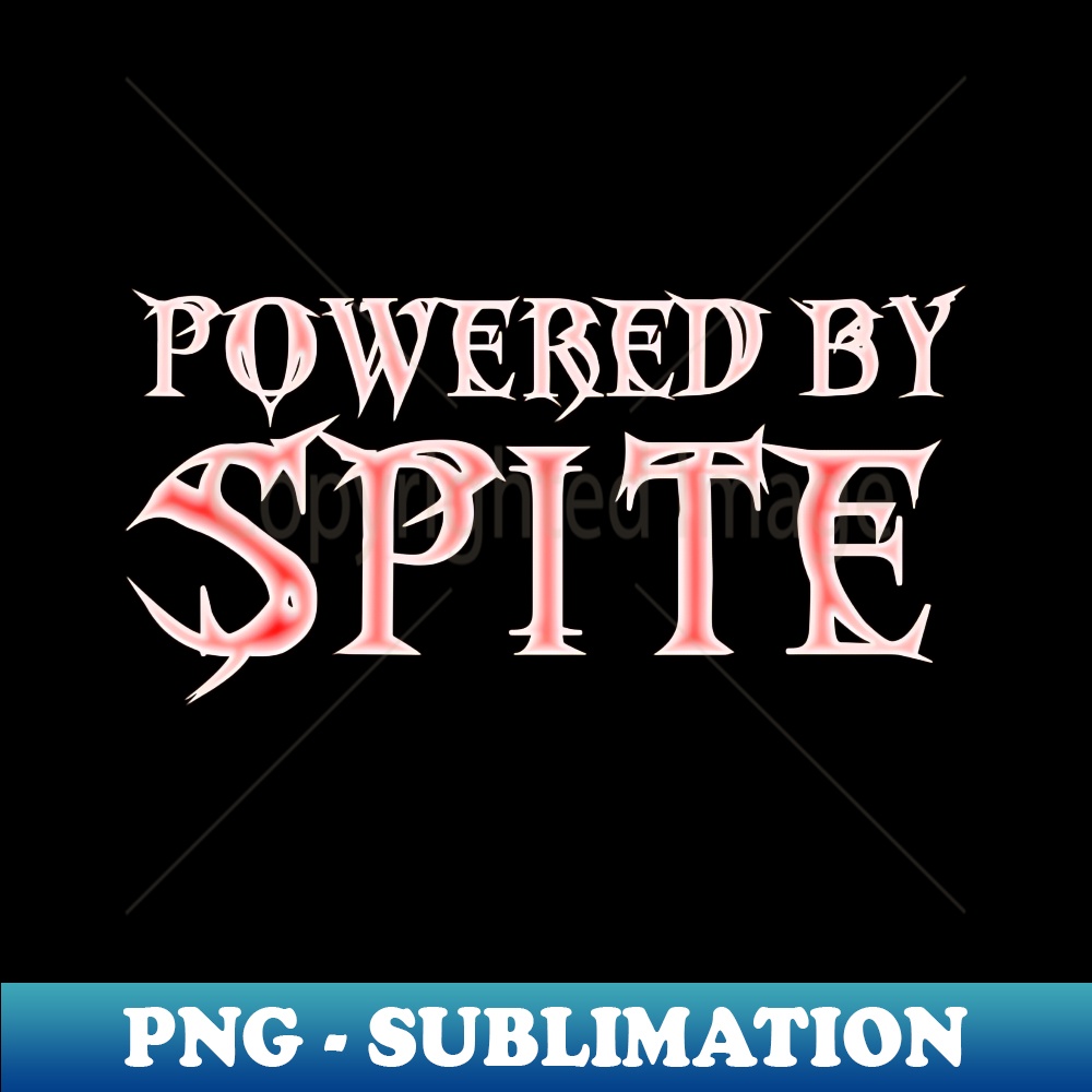 Powered By Spite black outline - PNG Transparent Sublimation - Inspire ...