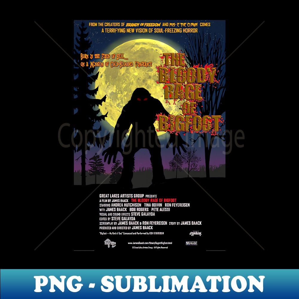 The Bloody Rage of Bigfoot Movie Poster - Trendy Sublimation | Inspire ...
